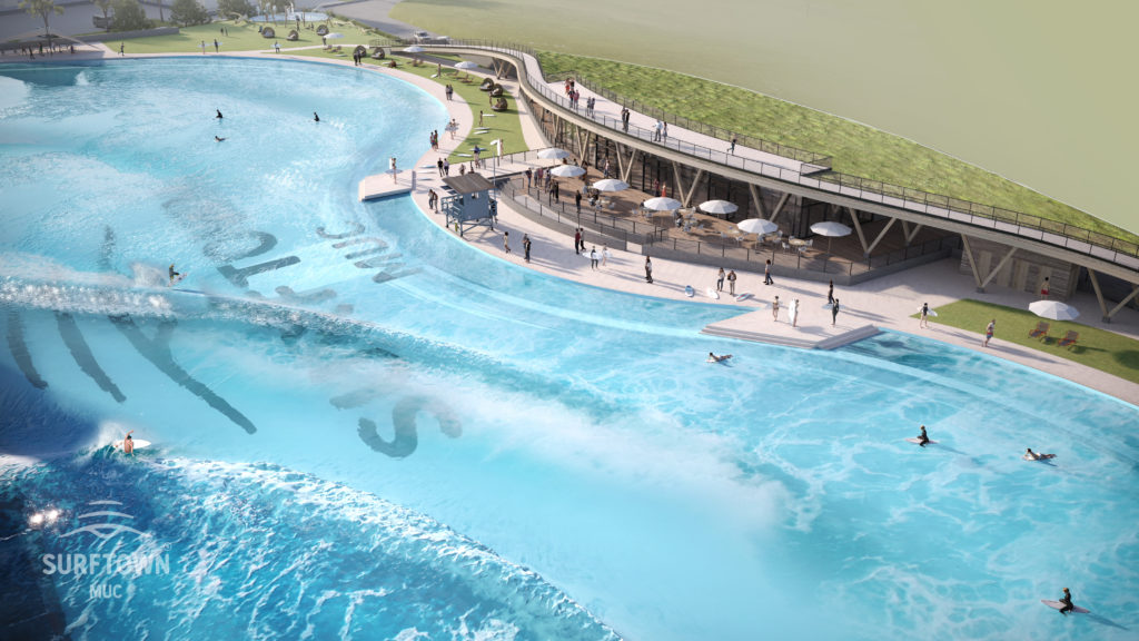 SURFTOWN MUC Groundbreaking Underway for Europe's First Endless Surf Pool
